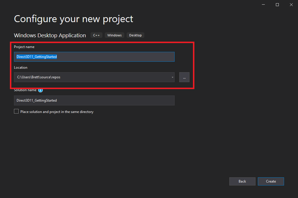 Creating a Win32 Window for Direct3D 11 Rendering